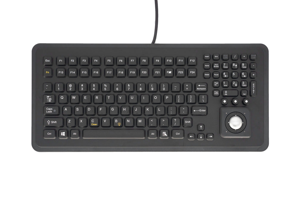 Panel Mount Keyboard with Trackball – ikey