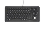 Panel Mount Keyboard with Trackball – ikey