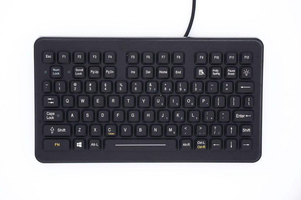 Military Grade Compact Backlit Industrial Keyboard - SL-88-461 – ikey